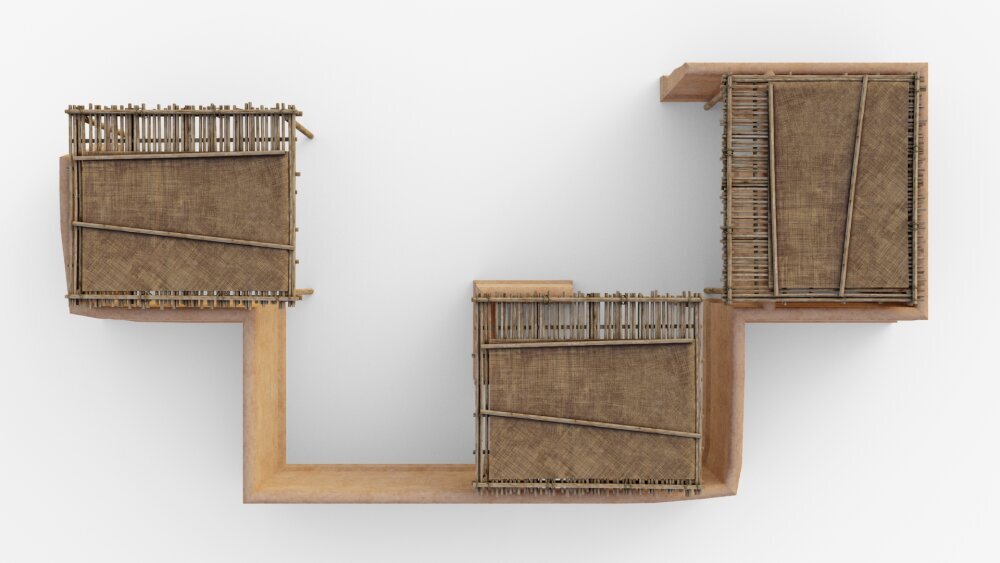 Modular Desert Rustic Clay Walls 3D model - Download Buildings on ...