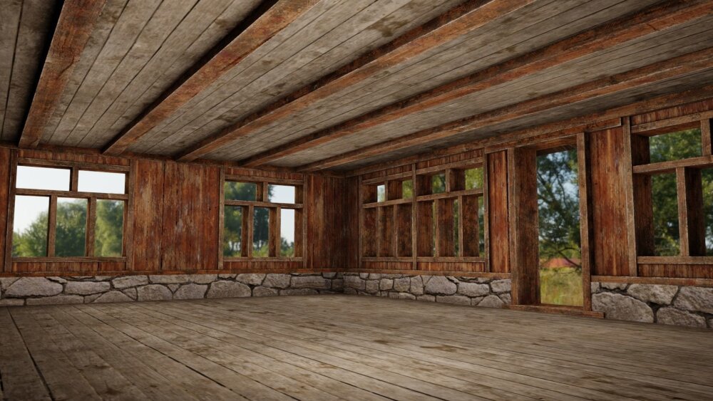Wooden Cabin 3D model - Download Buildings on 3DModels.org