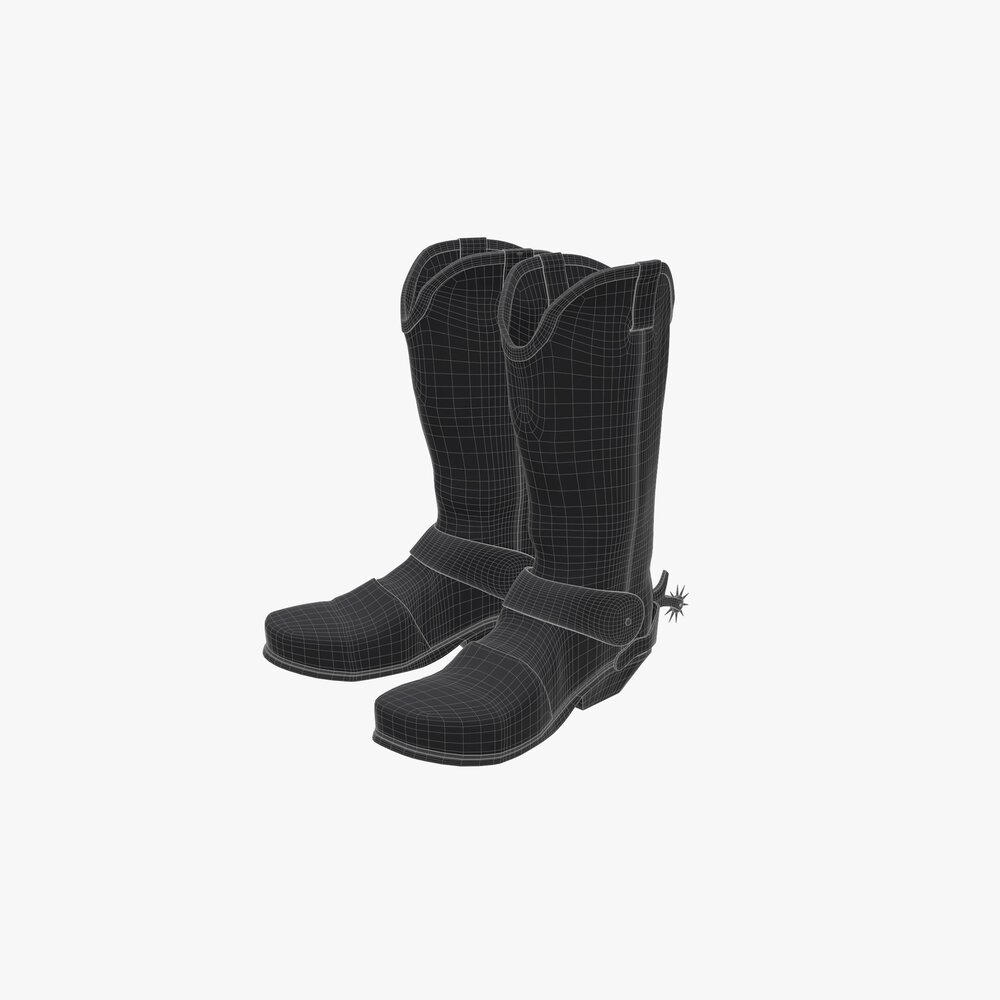 Cowboy Boots 3D 모델 - 다운로드 신발 on 3DModels.org