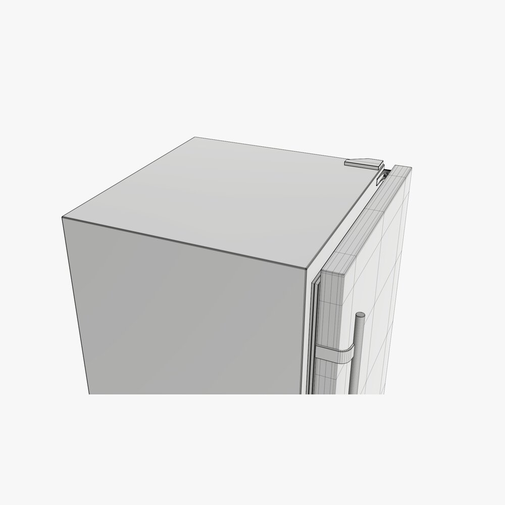 Free-Standing Refrigerator 3D model - Download Home Appliances on ...