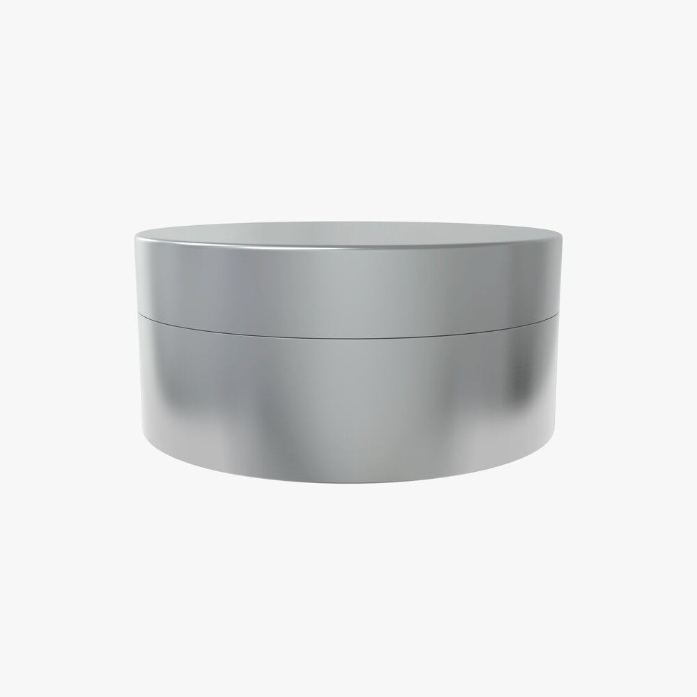 Metal Tin Can Round Shape 3D model - Download Mockup on 3DModels.org
