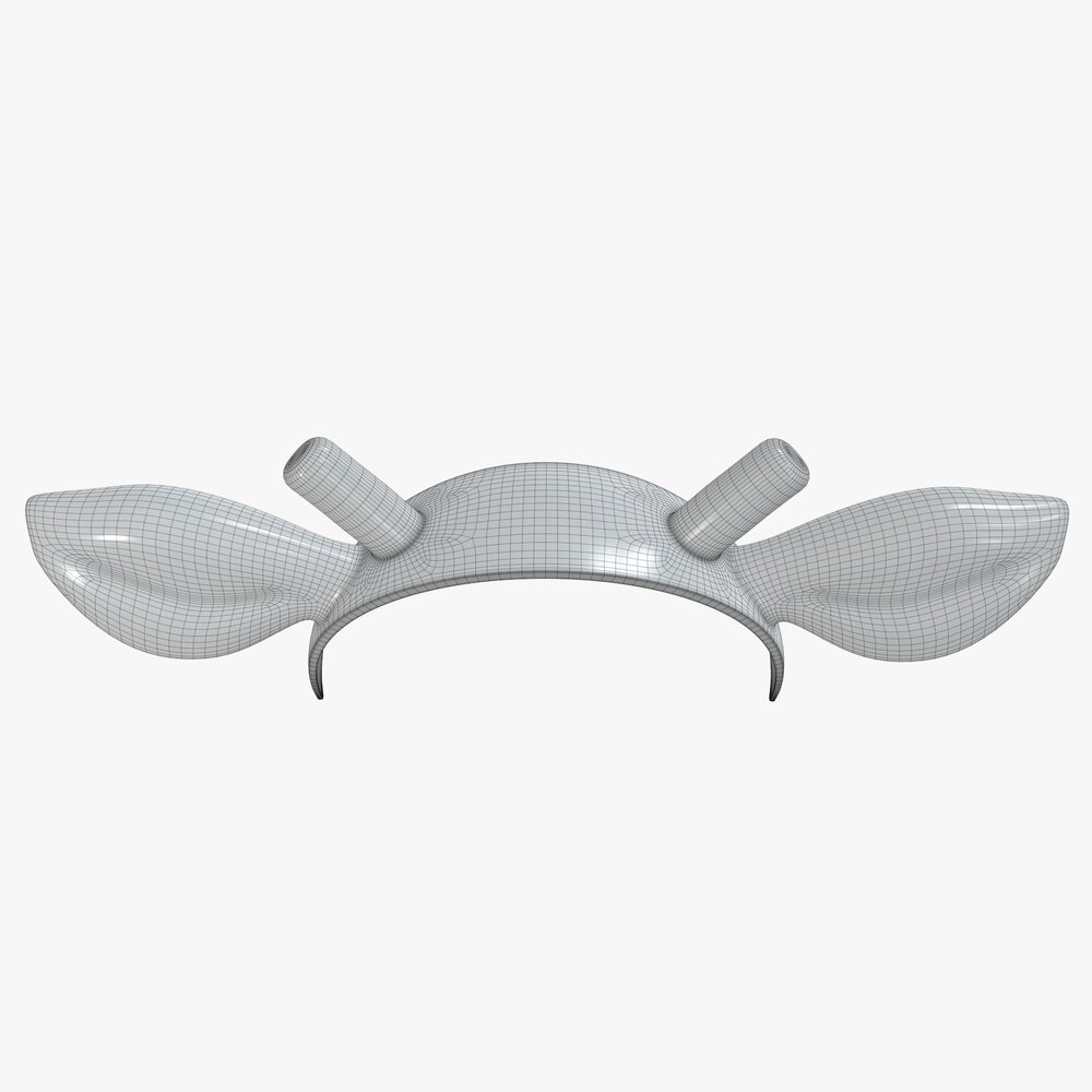 Headband Deer Ears Small Horns 3D model - Download Hats on 3DModels.org