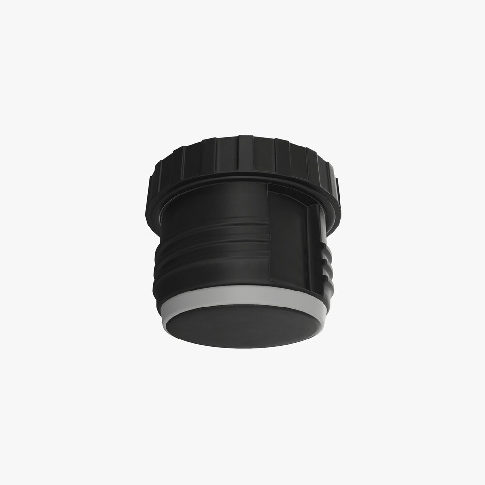 Thermos Large Stainless Steel With Cup Opened 3D model - Download ...