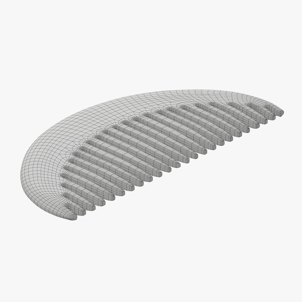 Hair Comb Plastic Type 2 3D model - Download Health and Beauty on ...