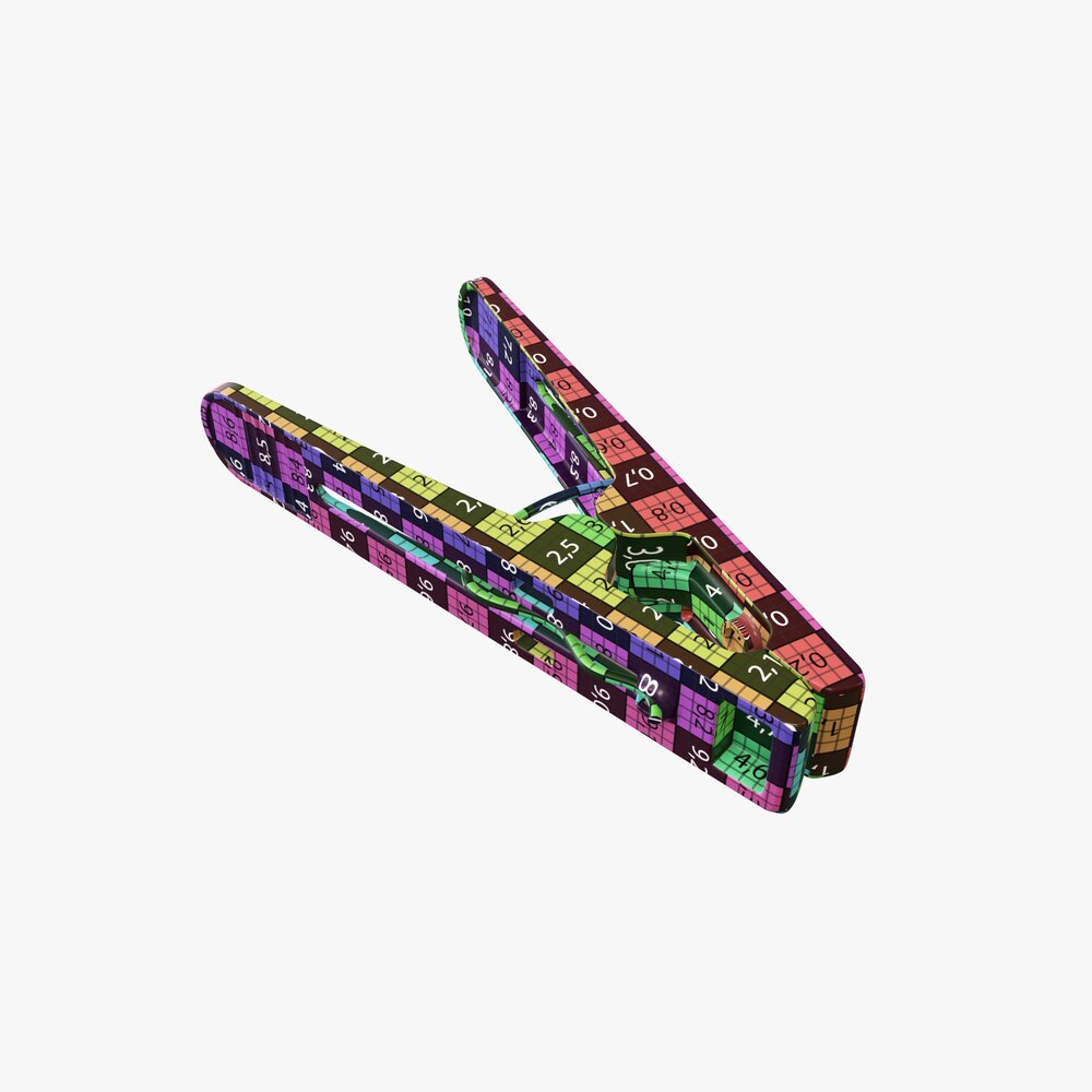 Plastic Clothes Peg Clothespin 3D model - Download Tools on 3DModels.org
