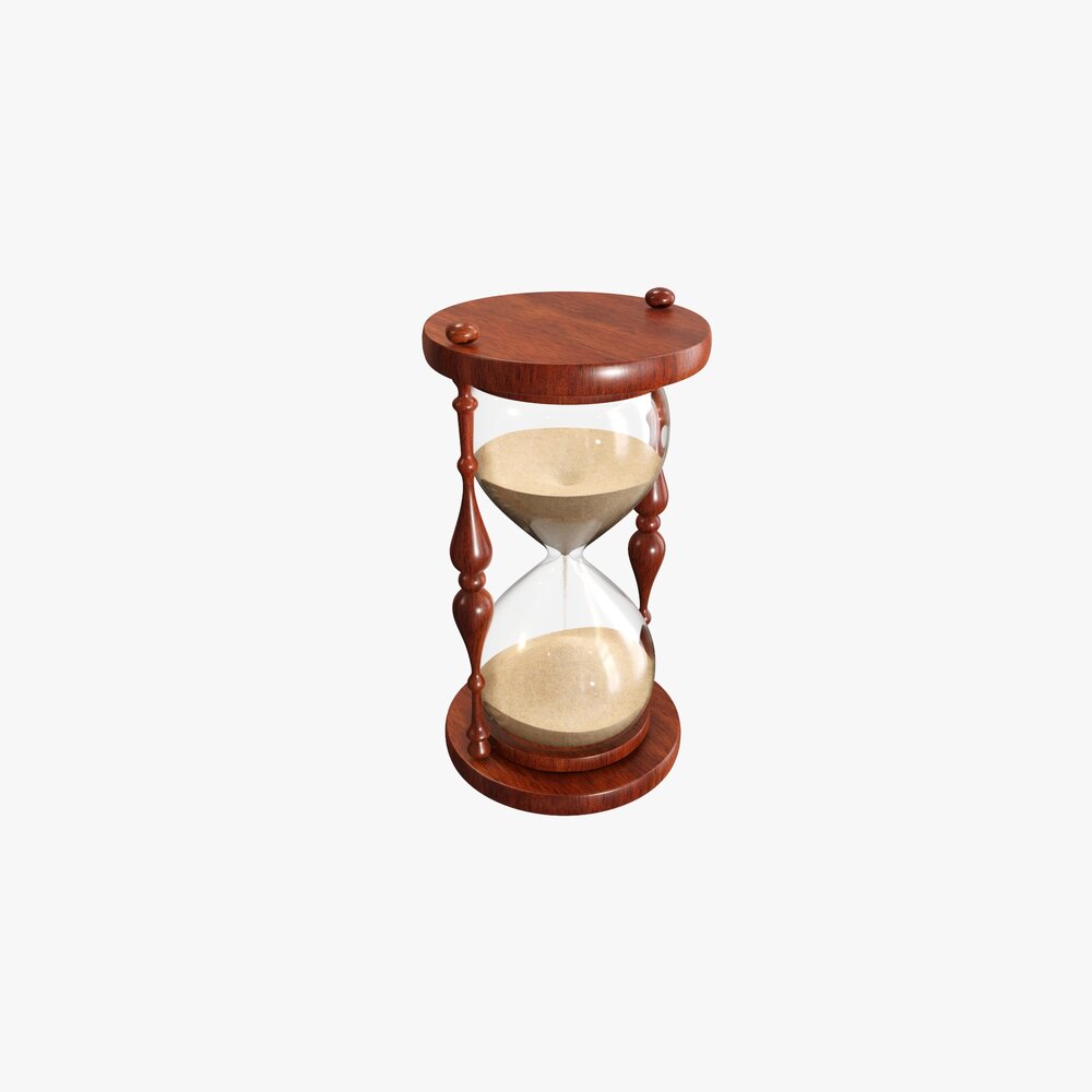 Wooden Hourglass Sand Timer with Egg Shape 3D model - Download Hobbies ...