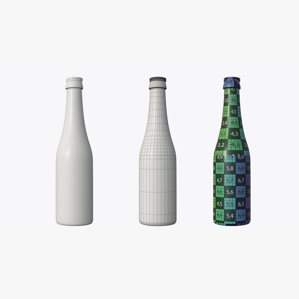 Beer Bottle 04 3D model - Download Bottles, Cans on 3DModels.org
