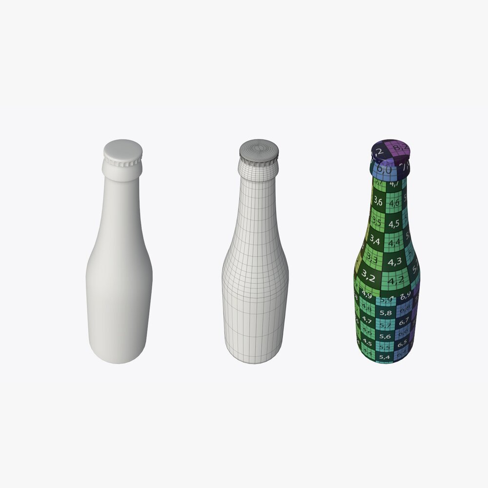Beer Bottle 04 3D model - Download Bottles, Cans on 3DModels.org
