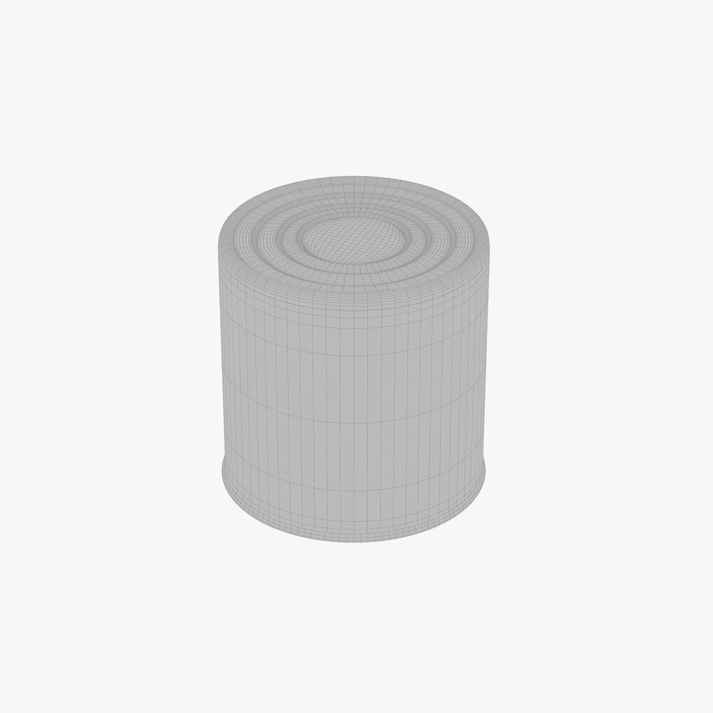 Canned Food Round Tin Metal Aluminium Can 05 3D model - Download ...