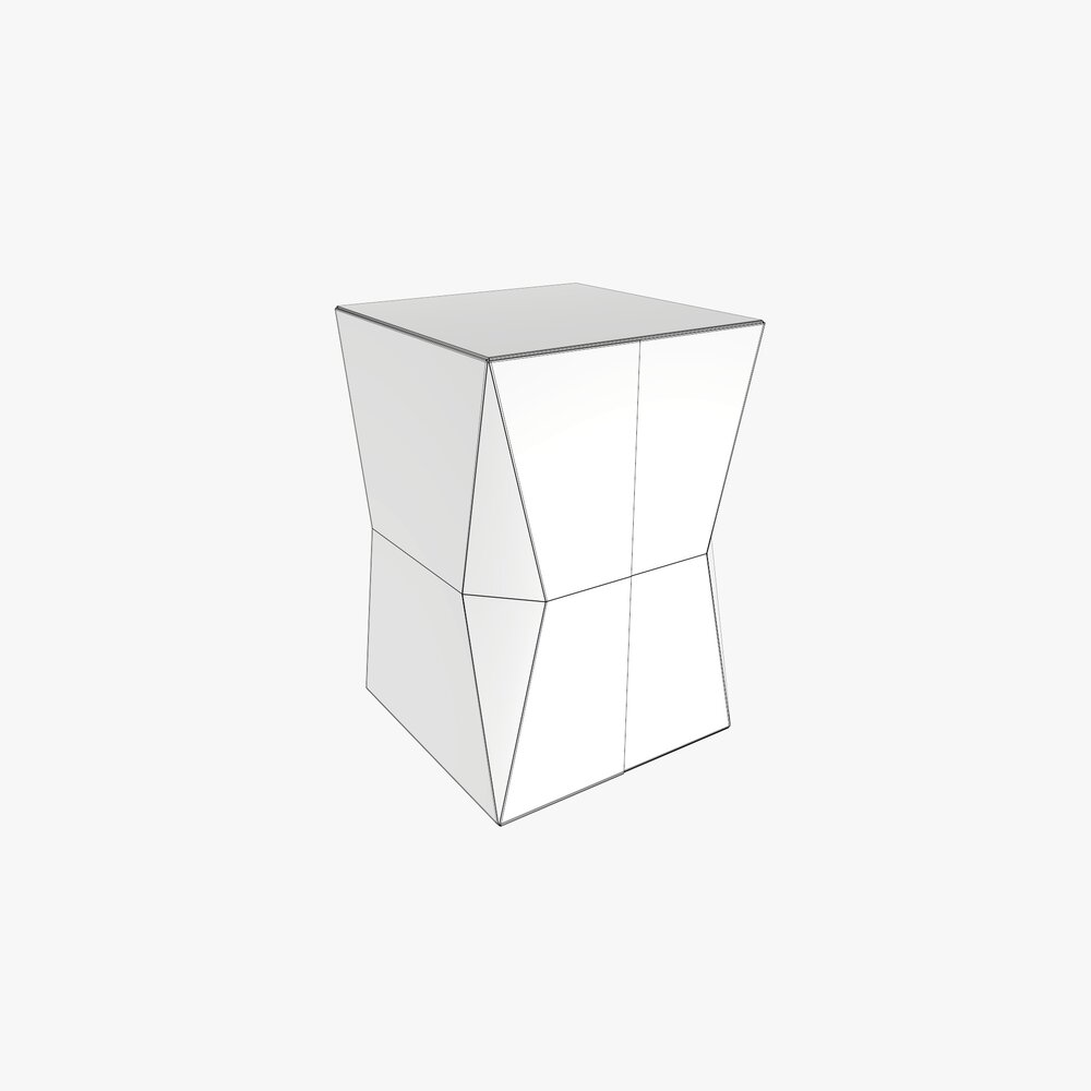 Packaging Box With Bevelled Corners 01 3D model - Download Mockup on ...