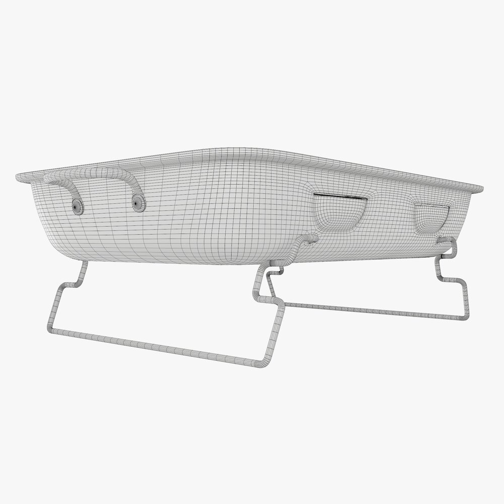 Portable Charcoal Steel Grill Bbq 3D model - Download Appliances on ...