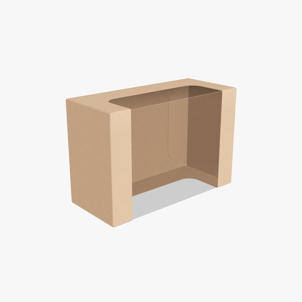 Retail Cardboard Display Box 06 3D model - Download Mockup on 3DModels.org