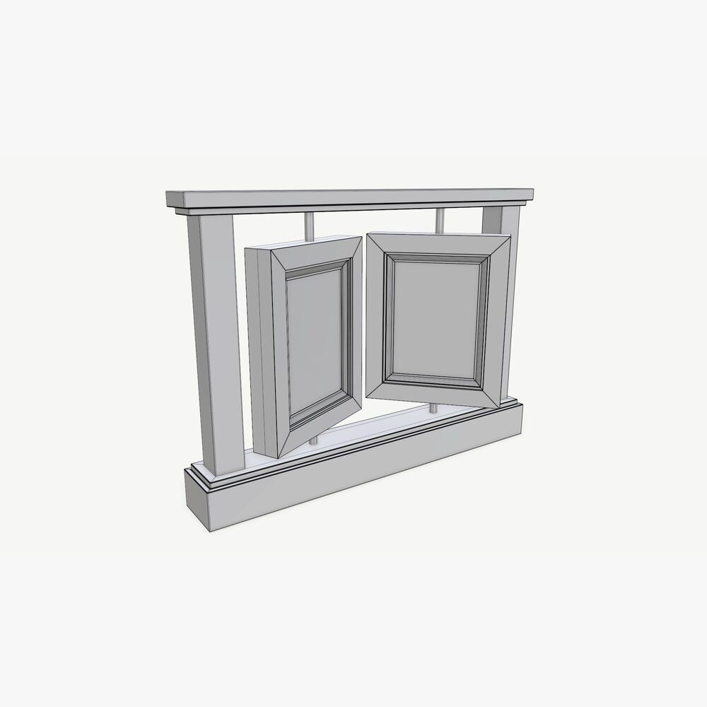 Wooden Photo Frame 3D model - Download Decoration on 3DModels.org