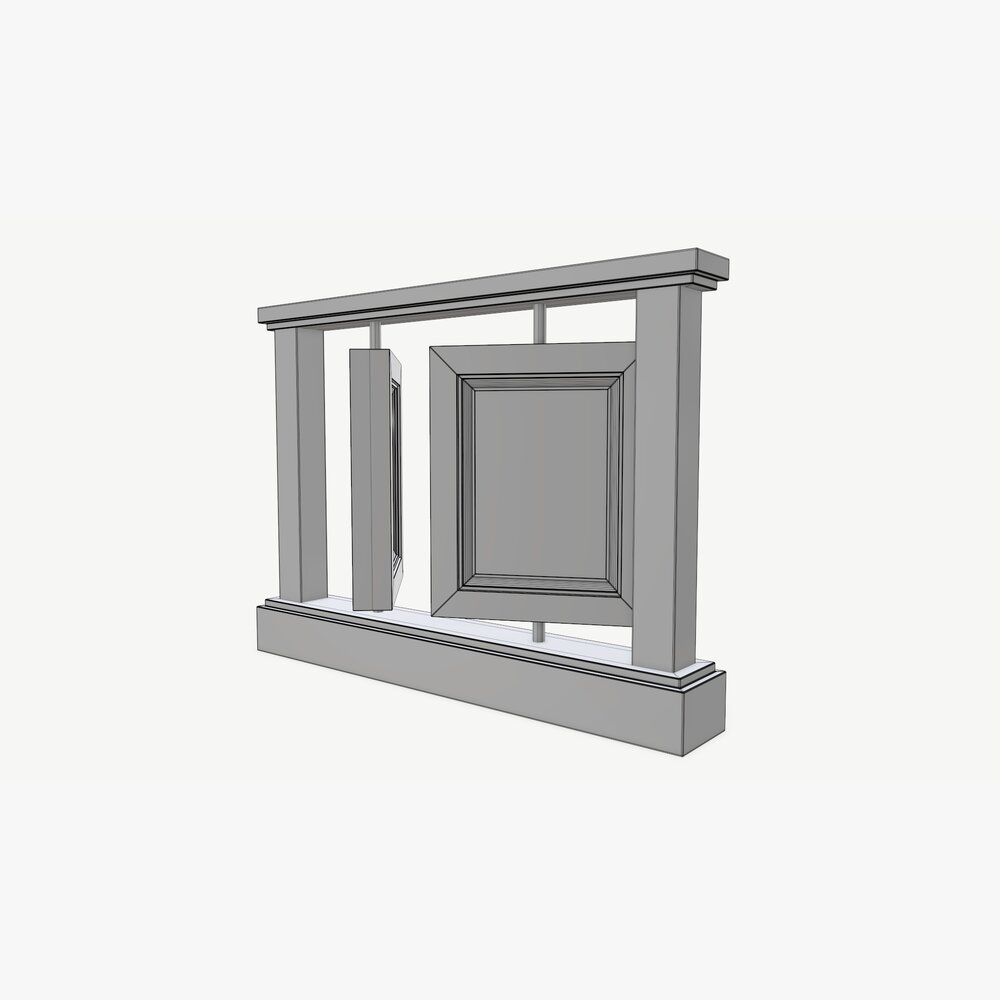 Wooden Photo Frame 3D model - Download Decoration on 3DModels.org