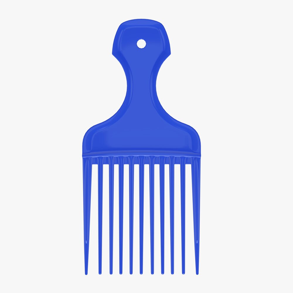 Afro Pick Hair Comb Hairdresser 3D model - Download Health and Beauty ...