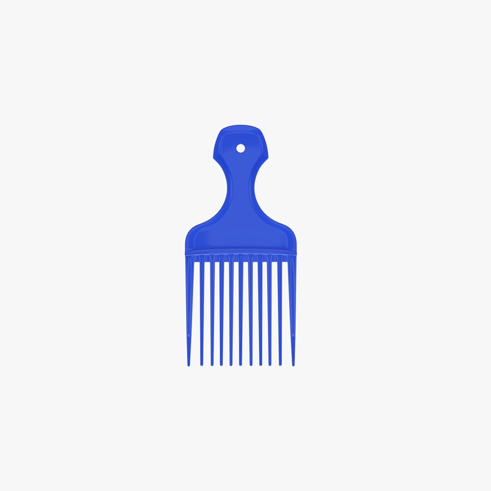 Afro Pick Hair Comb Hairdresser 3D model - Download Health and Beauty ...