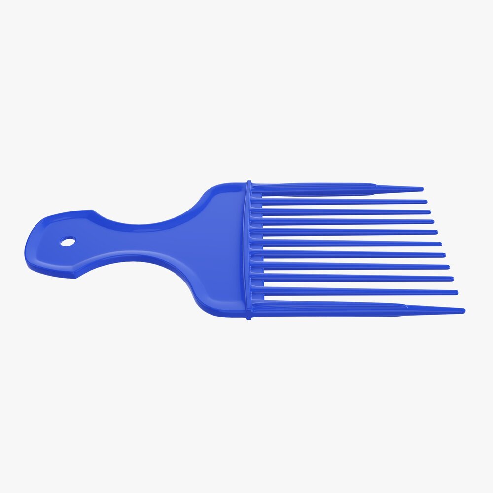 Afro Pick Hair Comb Hairdresser 3D model - Download Health and Beauty ...