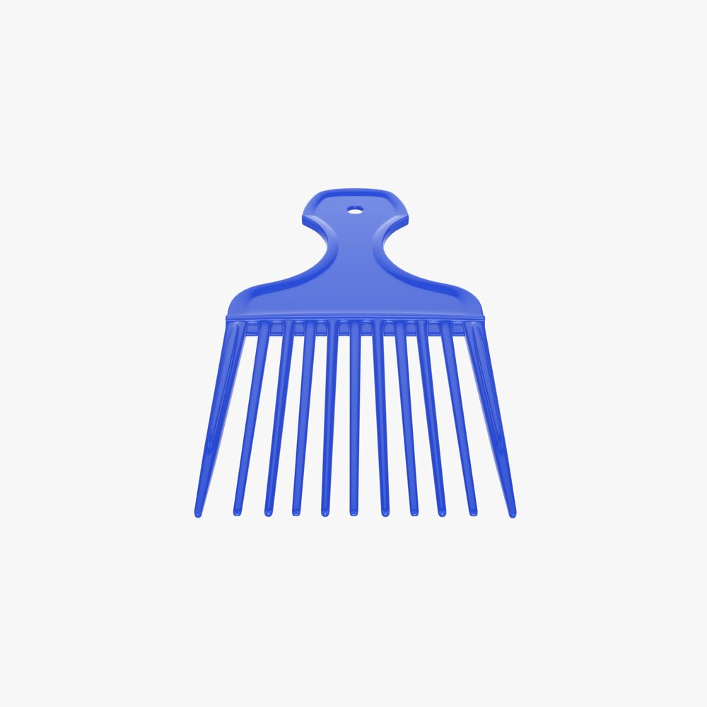 Afro Pick Hair Comb Hairdresser 3D model - Download Health and Beauty ...