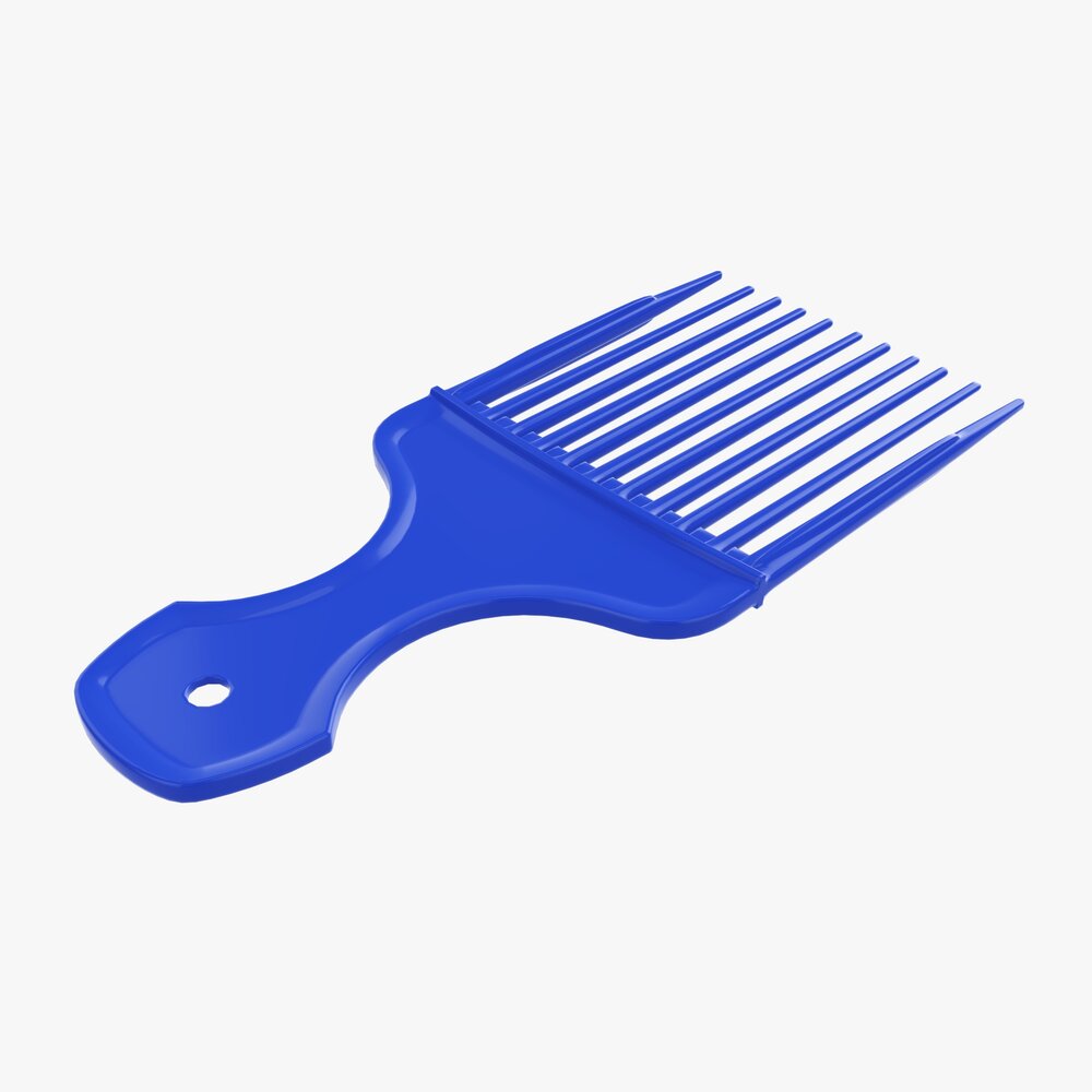 Afro Pick Hair Comb Hairdresser 3D model - Download Health and Beauty ...