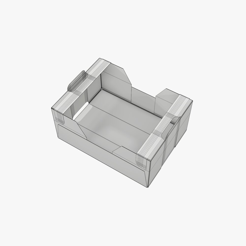 Cardboard Retail Tray Box 01 3D 모델 - 다운로드 식품 포장 모형 on 3DModels.org