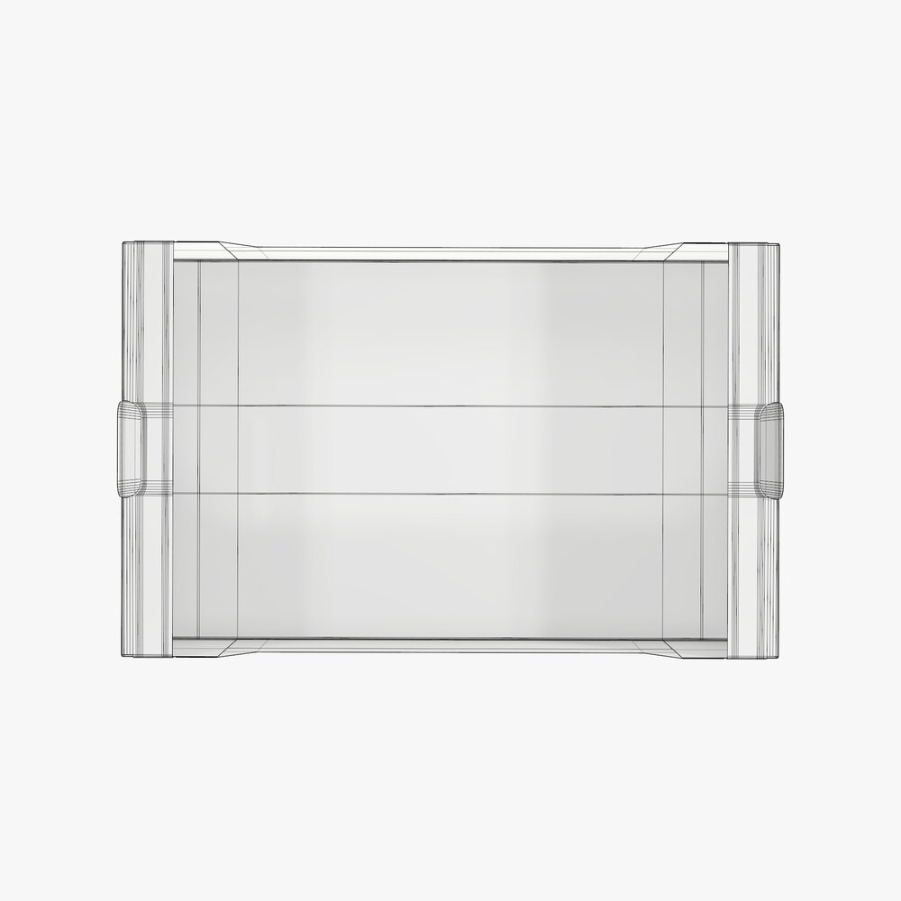 Cardboard Retail Tray Box 03 3D model - Download Mockup on 3DModels.org