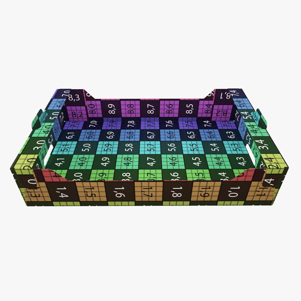 Cardboard Retail Tray Box 03 3D model - Download Mockup on 3DModels.org