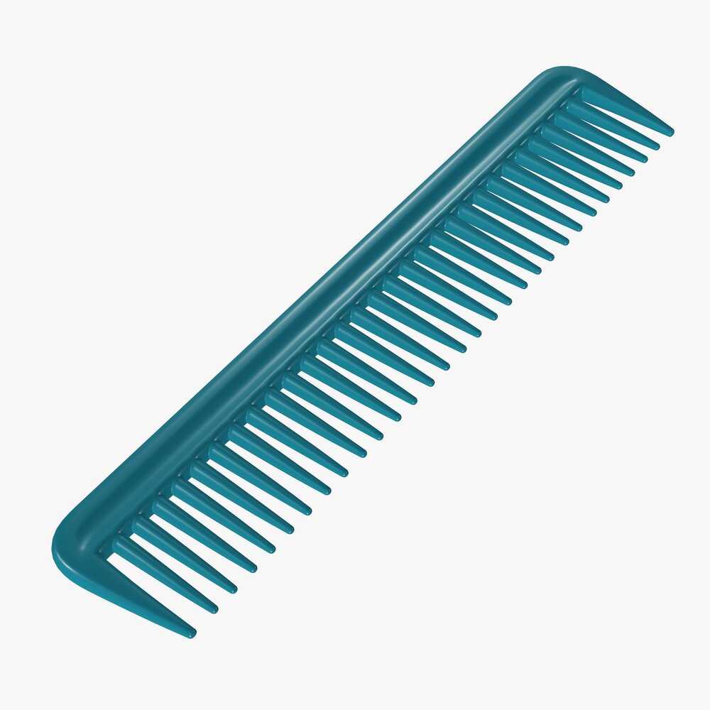 Hair Comb Plastic Type 3 3D model - Download Health and Beauty on ...