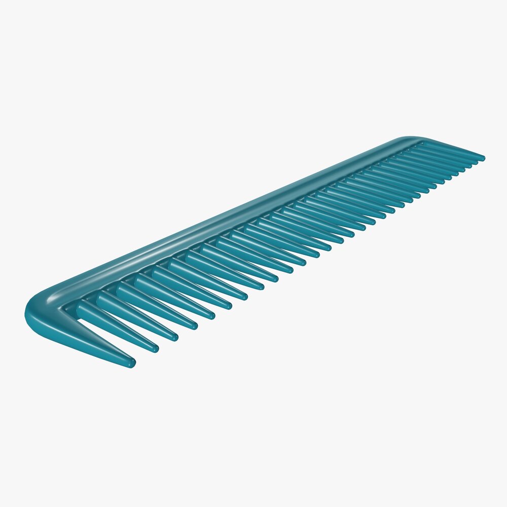 Hair Comb Plastic Type 3 3D model - Download Health and Beauty on ...