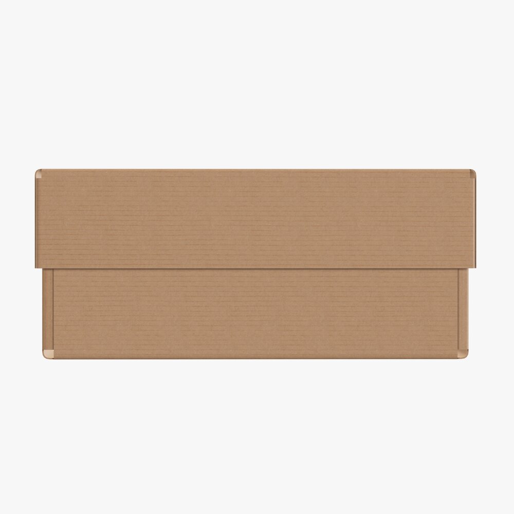 Lid And Try Cardboard Box 01 3D model - Download Mockup on 3DModels.org