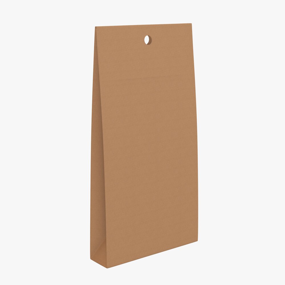 Paper Bag Packaging 02 3D model - Download Mockup on 3DModels.org