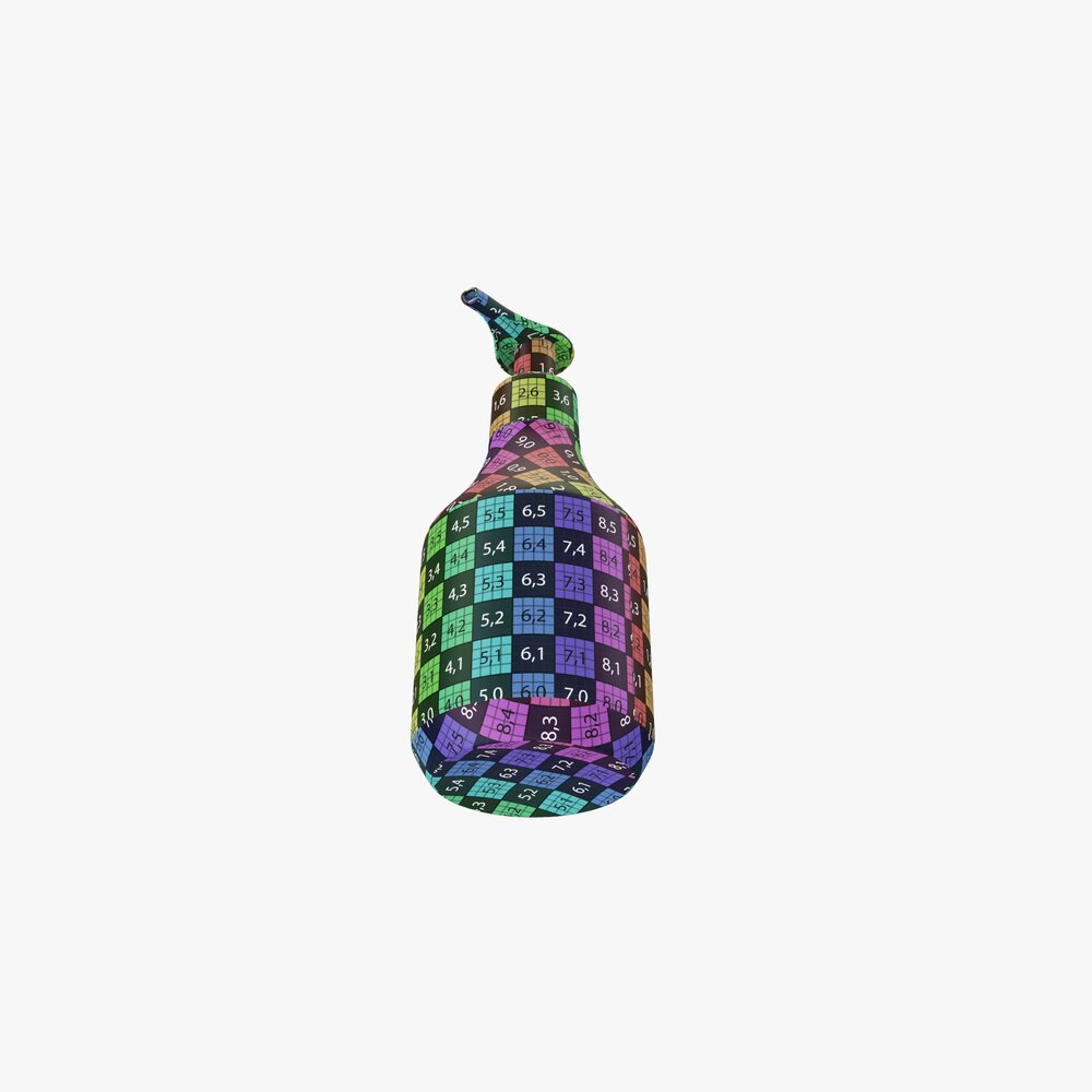 Plastic Bottle With Dosator Type 2 3D model - Download Health and ...