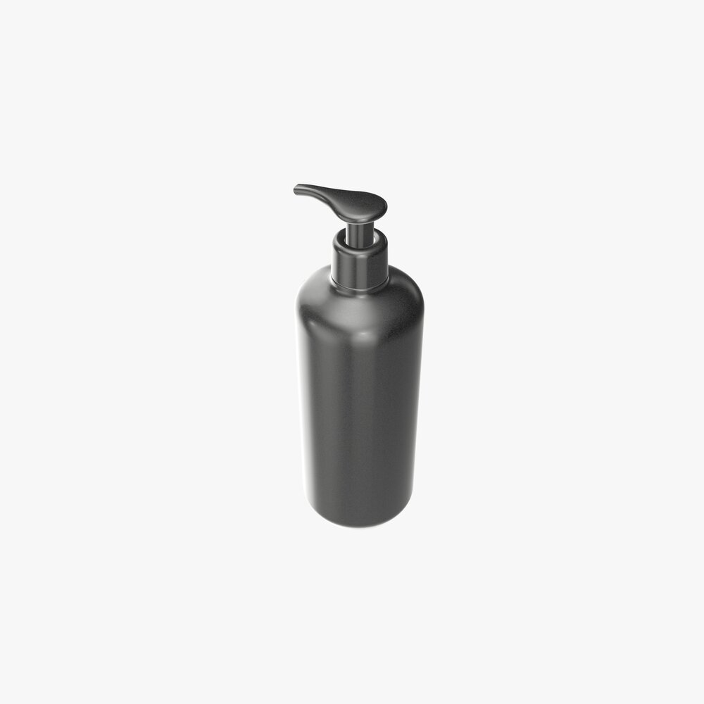 Plastic Shampoo Bottle With Dosator Type 2 3D model - Download Health ...