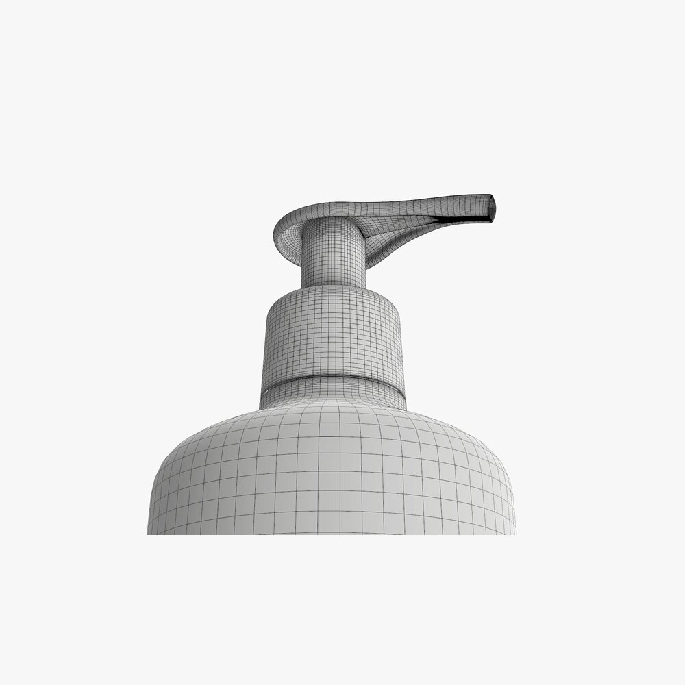 Plastic Shampoo Bottle With Dosator Type 2 3D model - Download Health ...