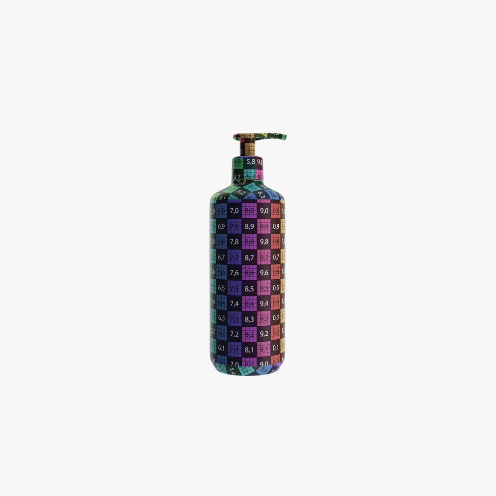 Plastic Shampoo Bottle With Dosator Type 2 3D model - Download Health ...