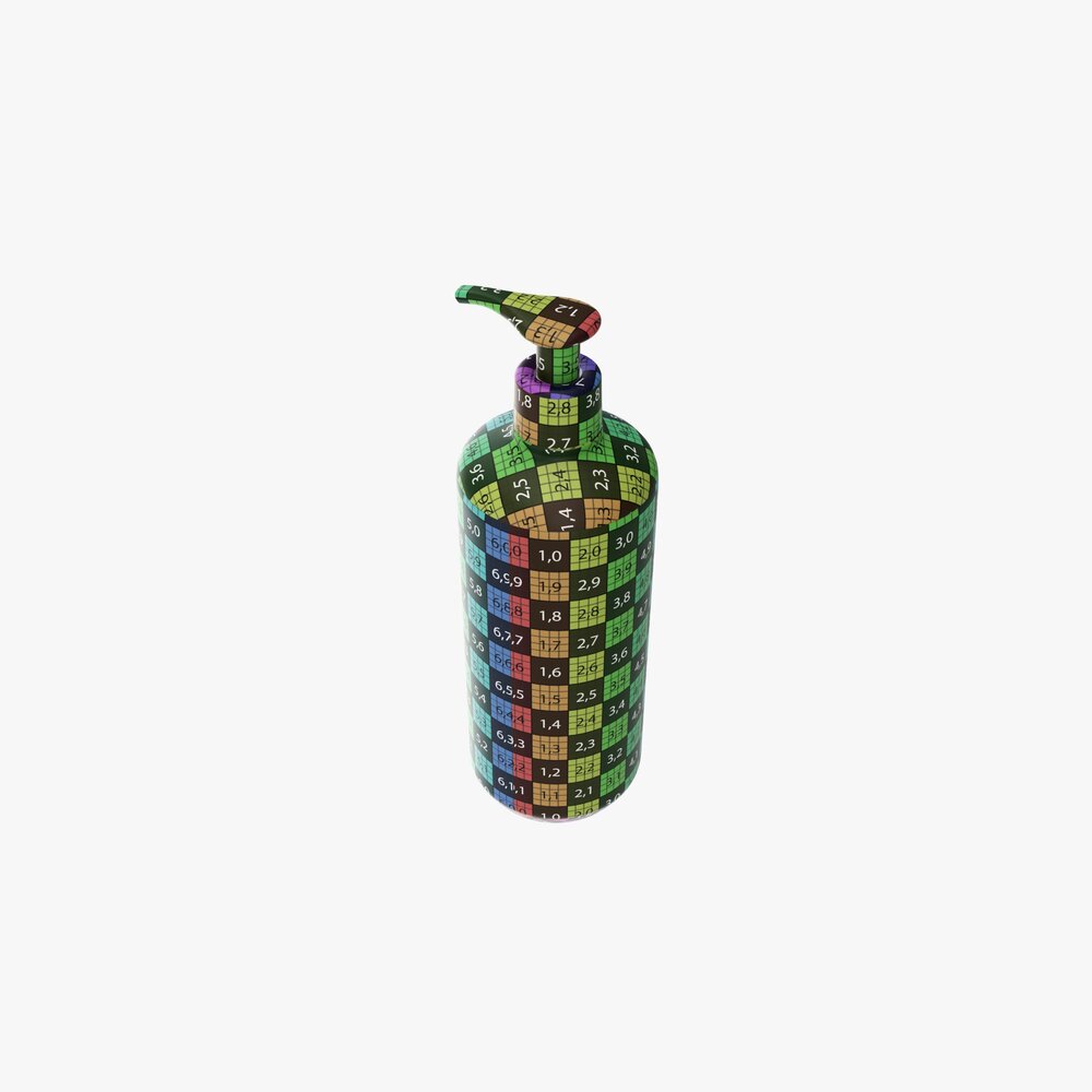 Plastic Shampoo Bottle With Dosator Type 2 3D model - Download Health ...