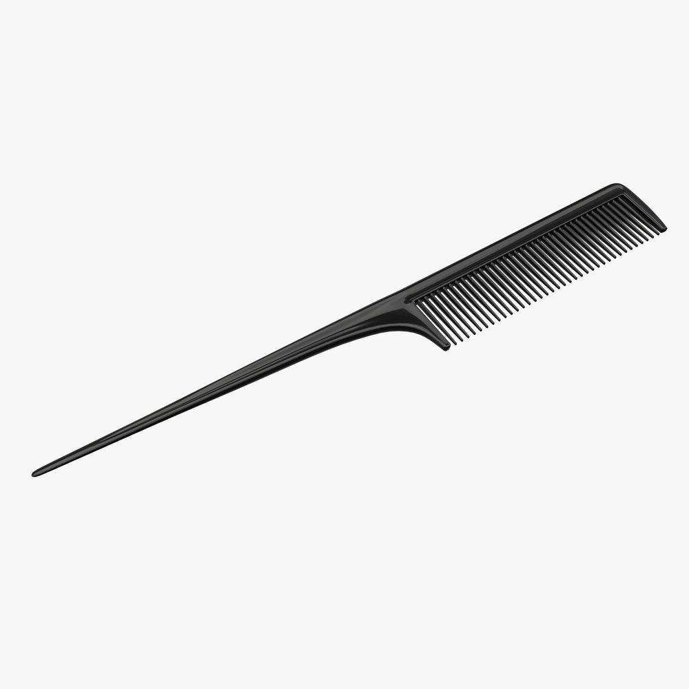 Rat Tail Hair Comb 3D model - Download Health and Beauty on 3DModels.org