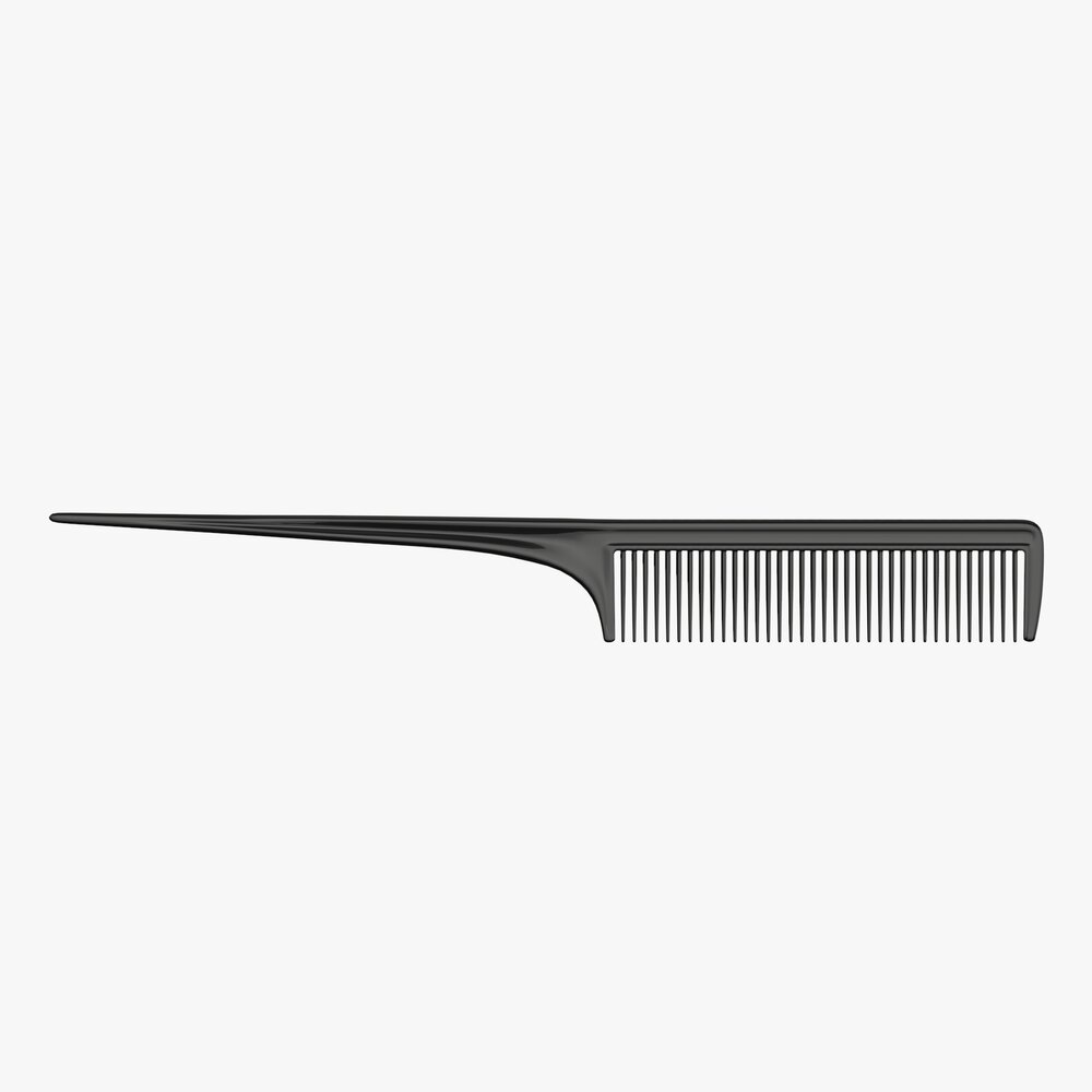 Rat Tail Hair Comb 3D model - Download Health and Beauty on 3DModels.org