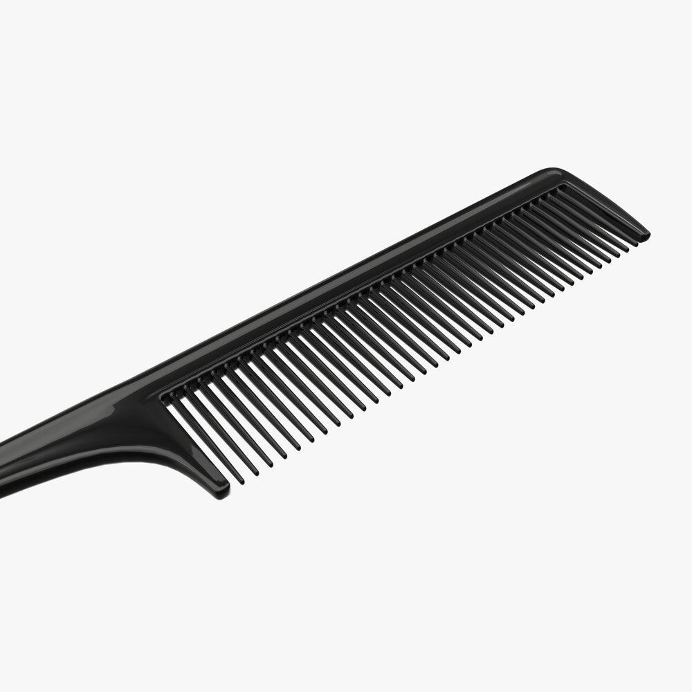 Rat Tail Hair Comb 3D model - Download Health and Beauty on 3DModels.org
