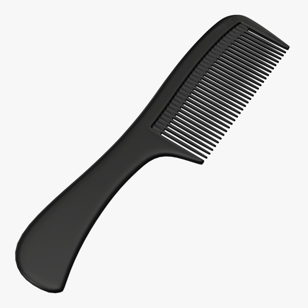 Wide Tooth Hair Comb 3D model - Download Health and Beauty on 3DModels.org