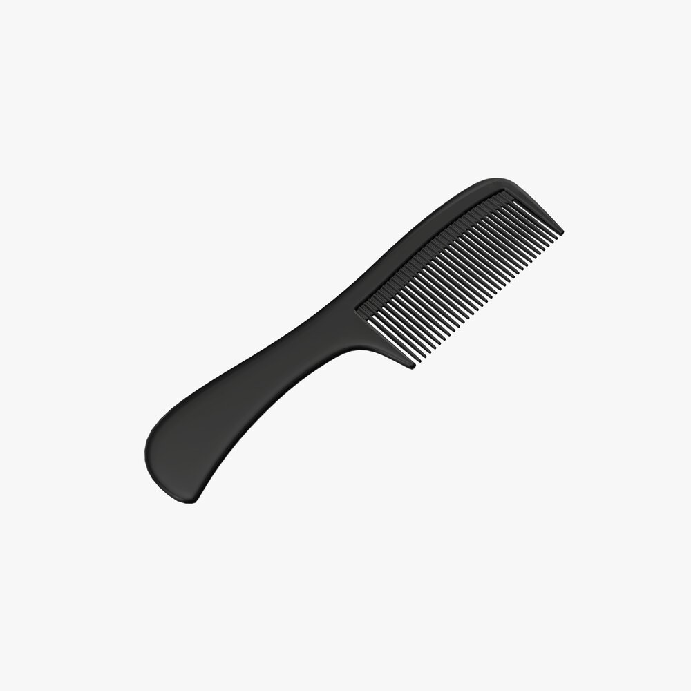 Wide Tooth Hair Comb 3D model - Download Health and Beauty on 3DModels.org