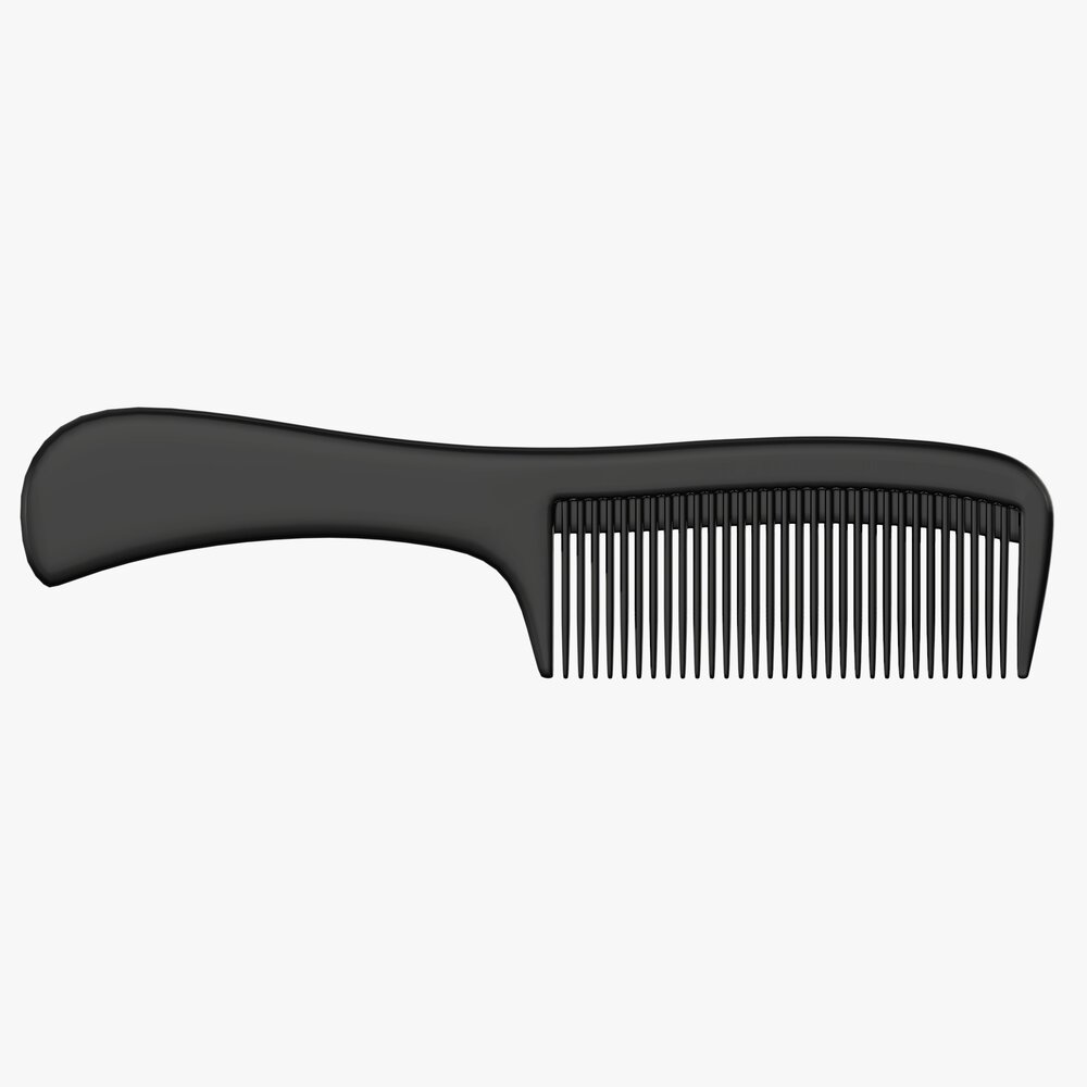 Wide Tooth Hair Comb 3D model - Download Health and Beauty on 3DModels.org