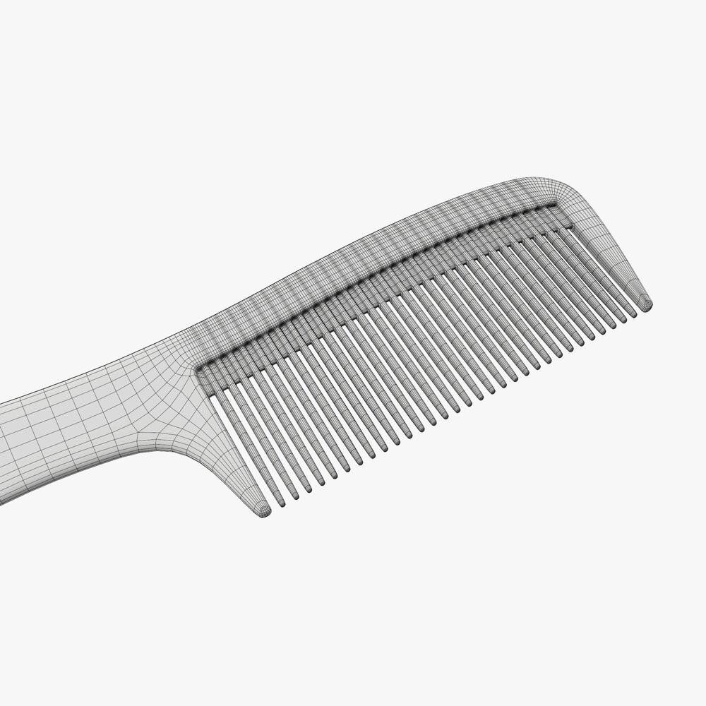 Wide Tooth Hair Comb 3D model - Download Health and Beauty on 3DModels.org