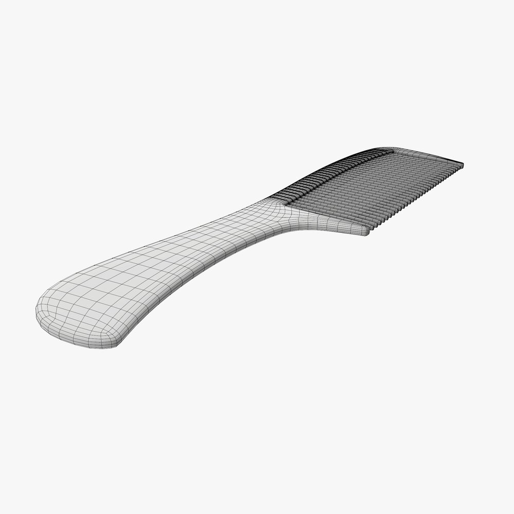 Wide Tooth Hair Comb 3D model - Download Health and Beauty on 3DModels.org