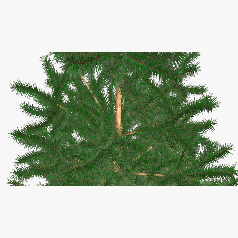 Artificial Fir Christmas Tree with Green Needles 3D model - Download ...