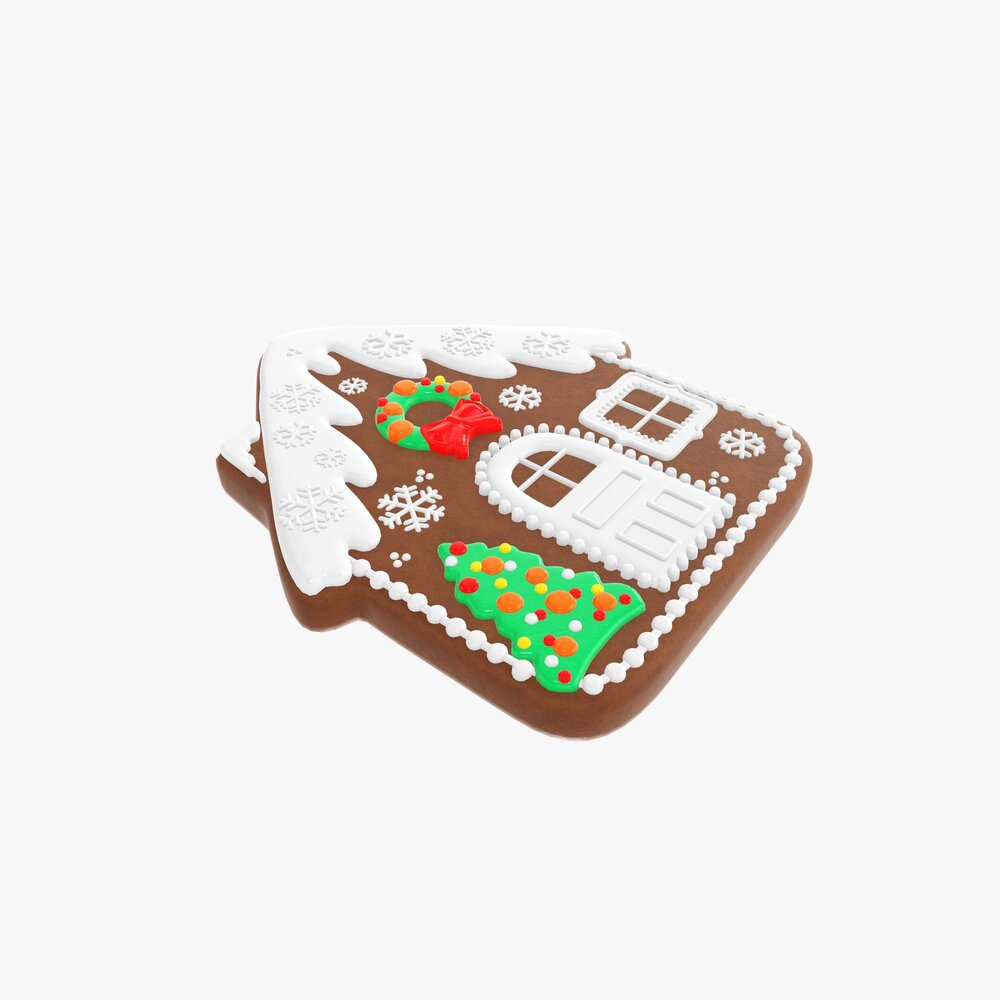 Christmas Cookie House 3D model - Download Dairy, Bakery on 3DModels.org
