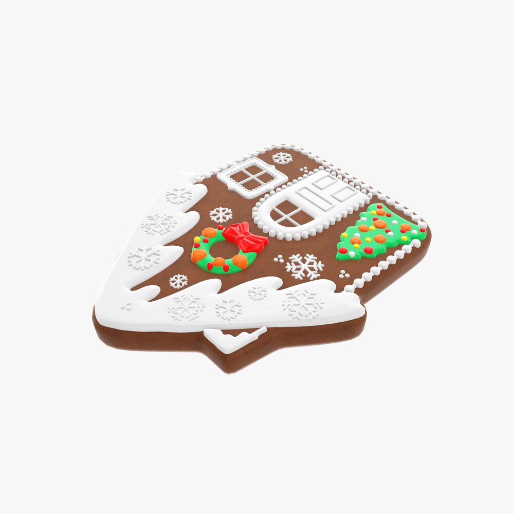 Christmas Cookie House 3D model - Download Dairy, Bakery on 3DModels.org