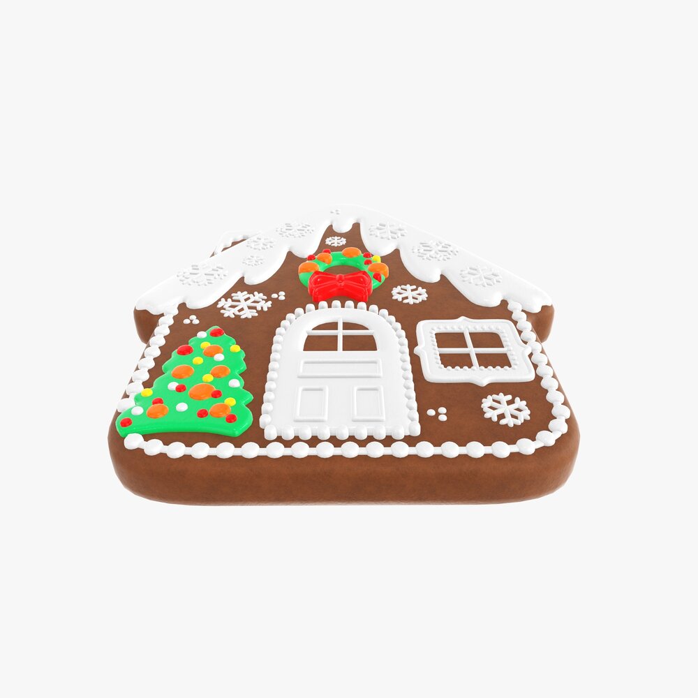 Christmas Cookie House 3D model - Download Dairy, Bakery on 3DModels.org