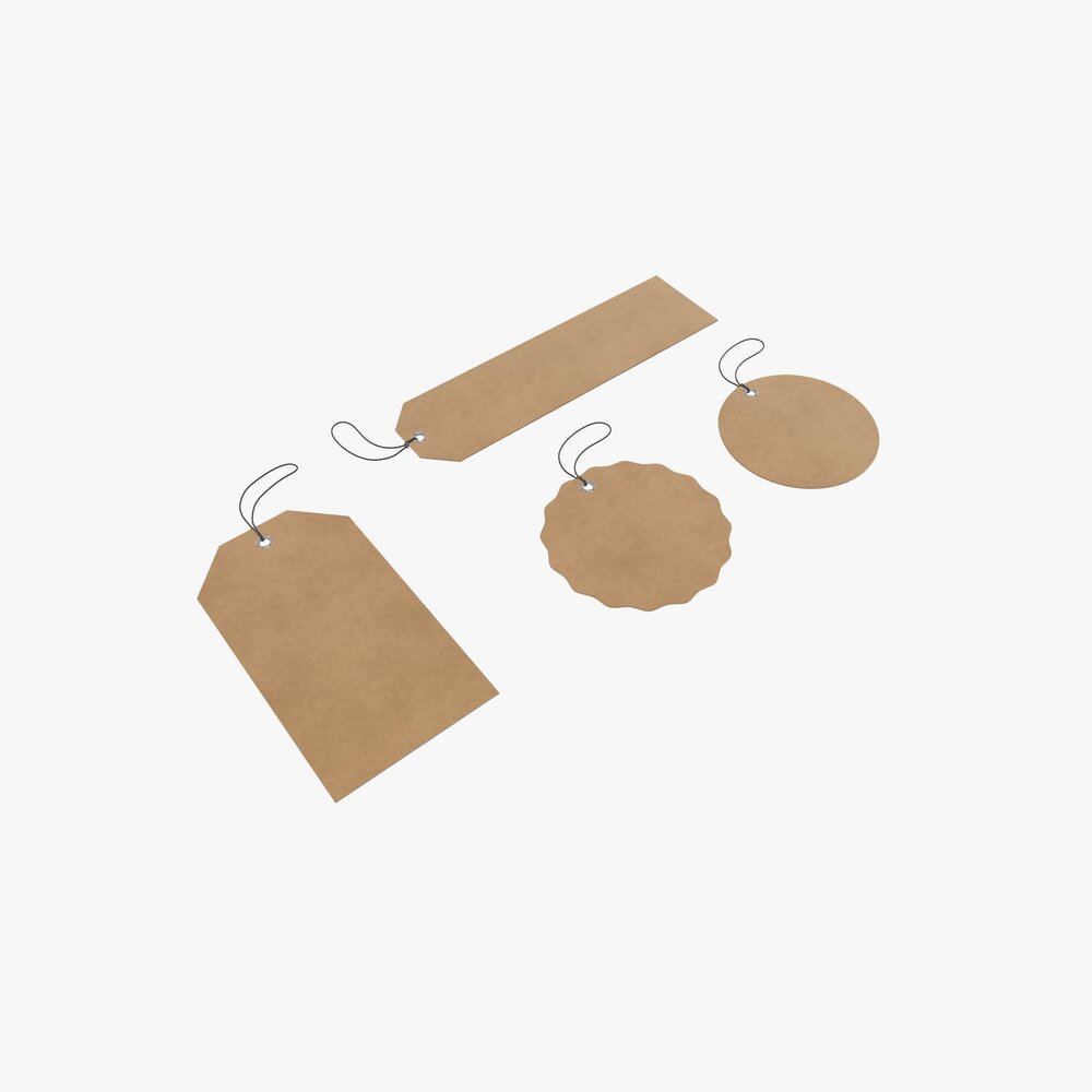 Christmas Gift Tags 3D model - Download Stationery on 3DModels.org