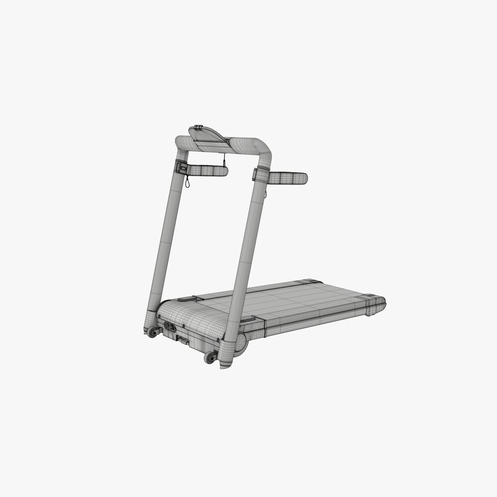 Compact Foldable Treadmill 3D model - Download Sports Equipment on ...