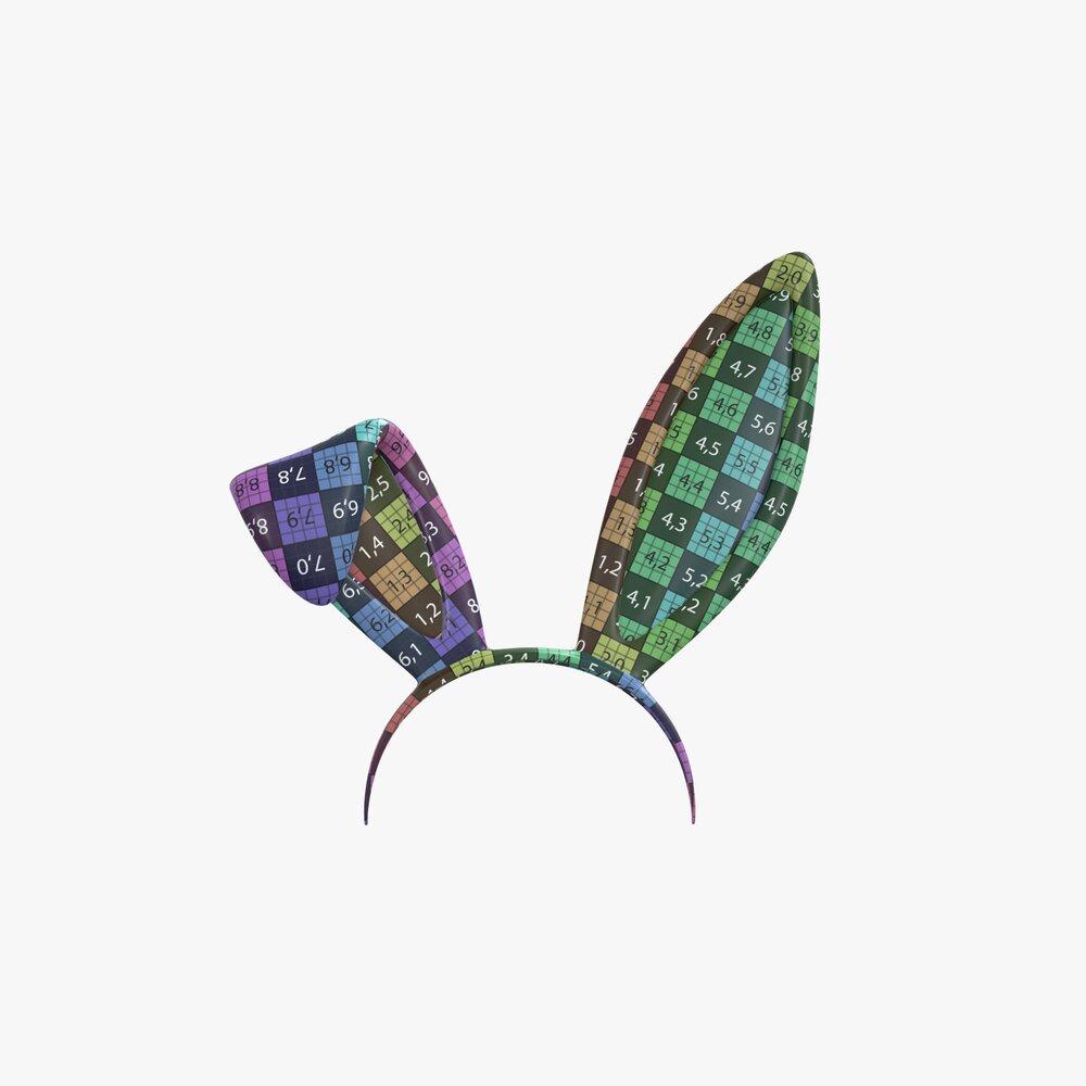 Headband Bunny Ears 3D model - Download Hats on 3DModels.org